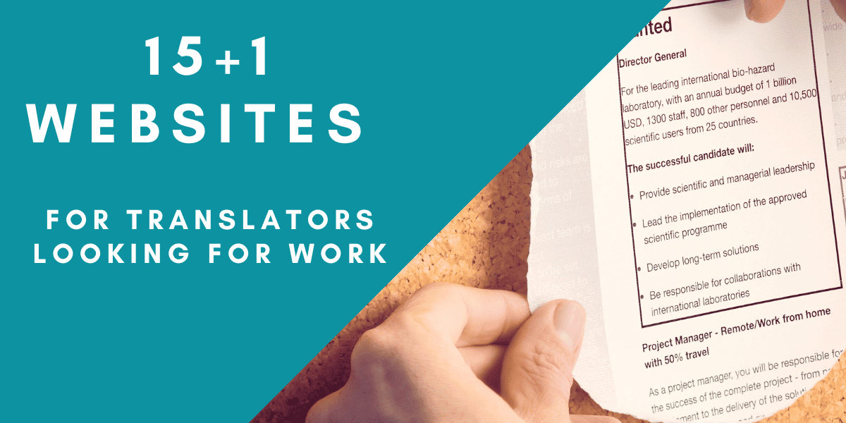 15 + 1 Websites For Translators Looking For Work